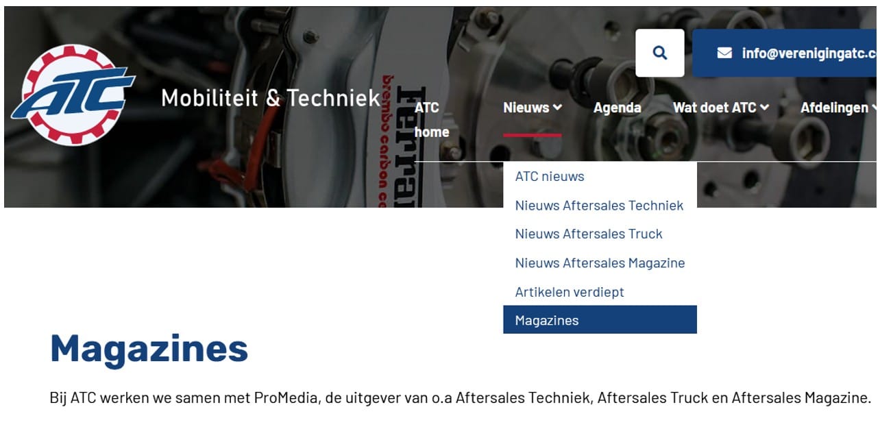 Primeur voor de ATC leden - ATC Mobiliteit & Techniek